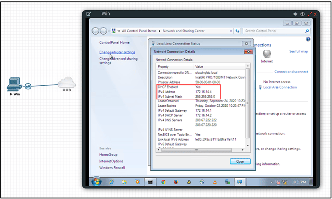 EVE-NG OOB ACCESS ( Use of Cloud1 network)